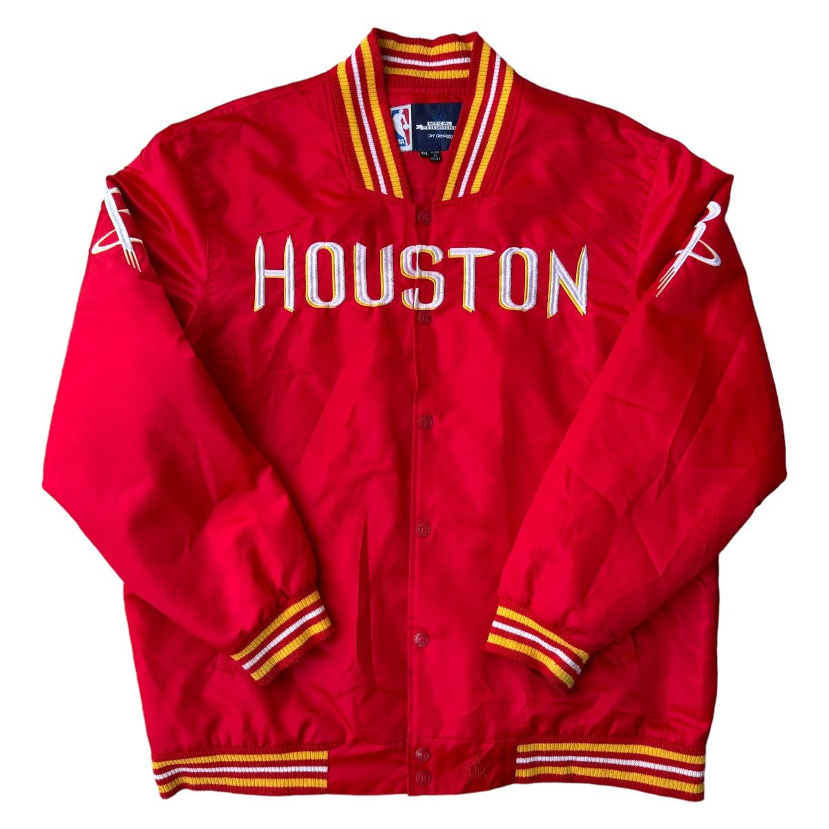 Vintage JH Design Vintage Houston Rockets NBA Bomber Jacket Varsity ...