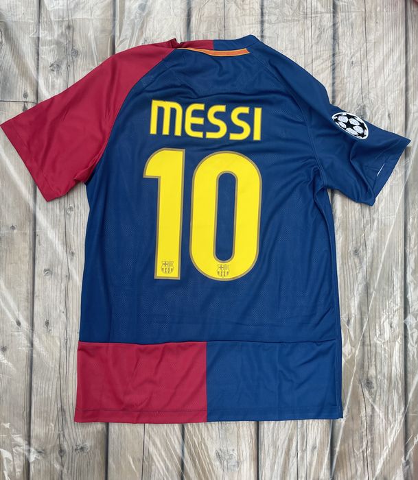 Nike Messi Barcelona TREBLE 2008 2009 UEFA FINAL Soccer Jersey M | Grailed