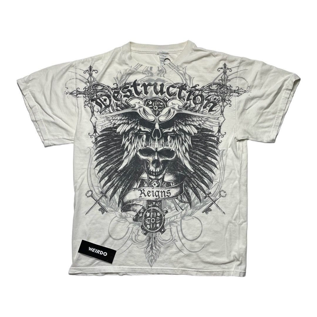 Streetwear Y2K Destruction Street Fashion T Shirt | Grailed