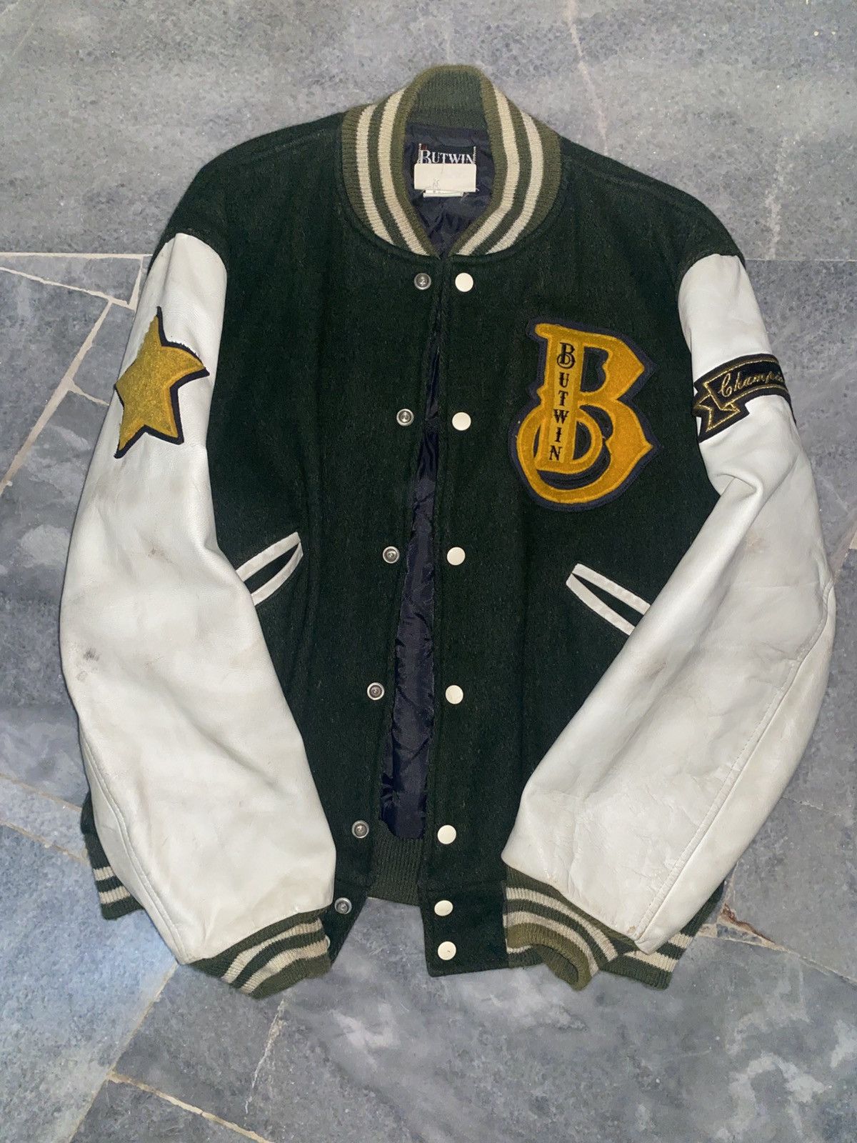 Varsity Jacket × Vintage 90s Vintage Butwin Varsity Jacket | Grailed
