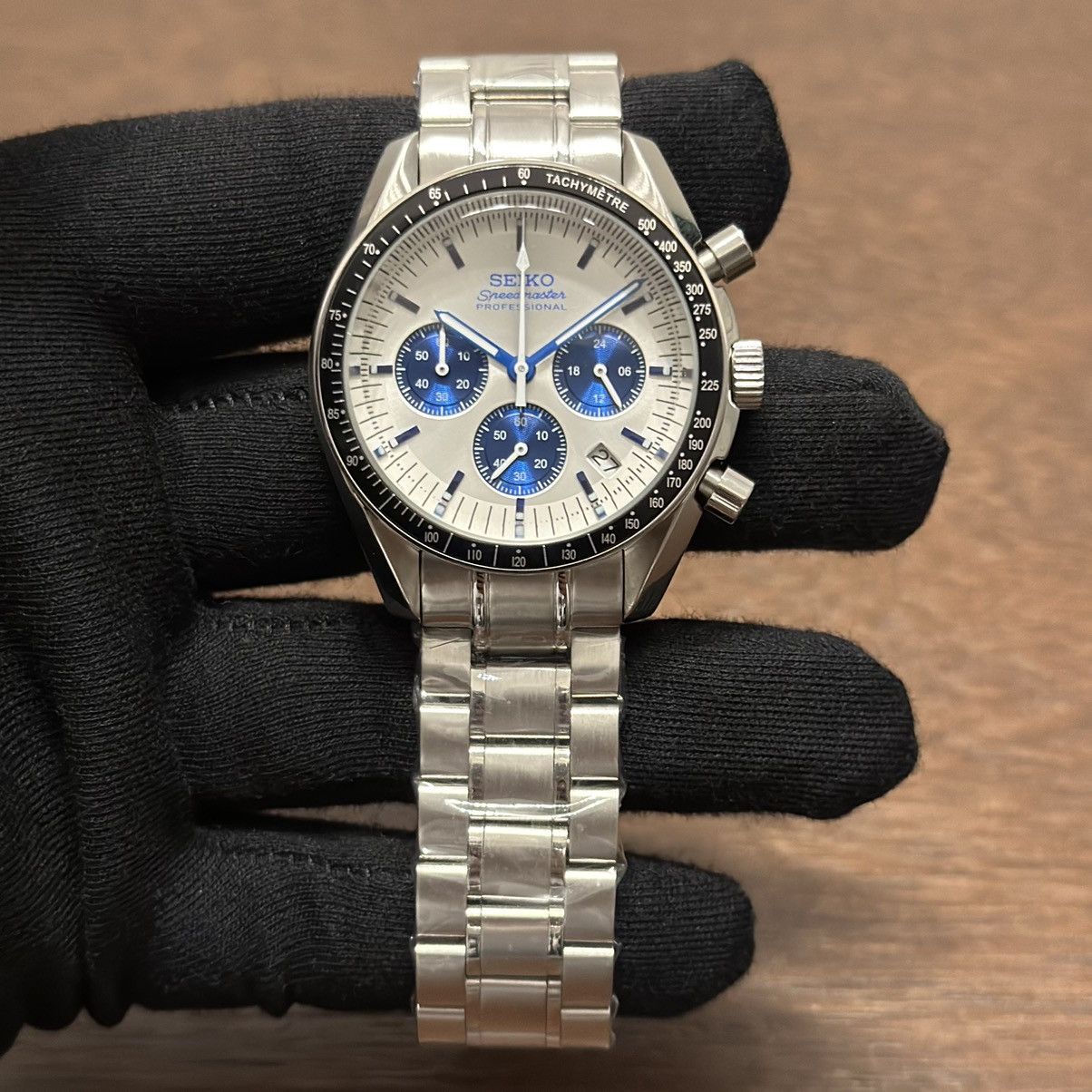 Japanese Brand × Seiko × Watch Seiko Mod Speedmaster Chronograph Watch ...