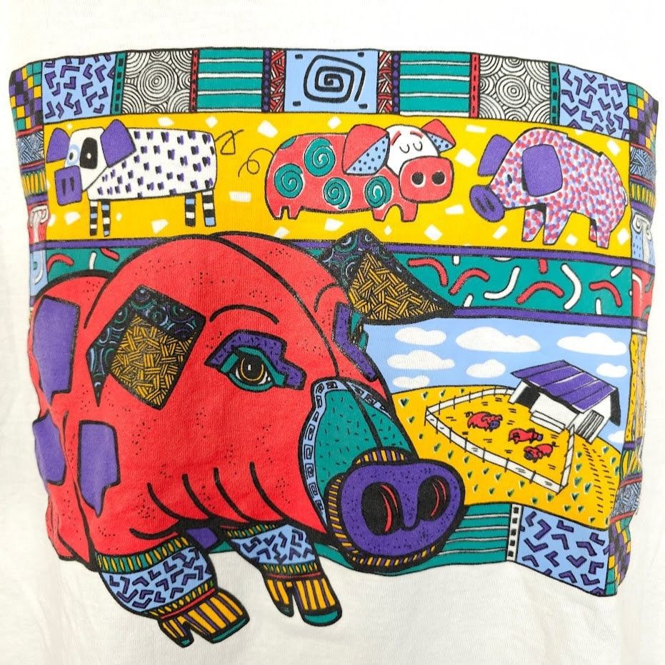 Vintage Pig T Shirt Vintage 90s Farm Animals Nature Art Tee | Grailed