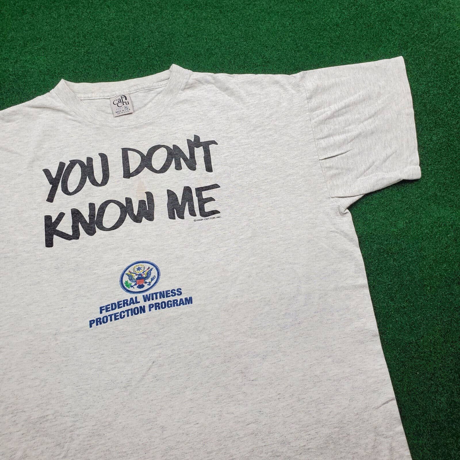 Cal Leather Vintage Federal Witness Protection Program Shirt Mens XL ...