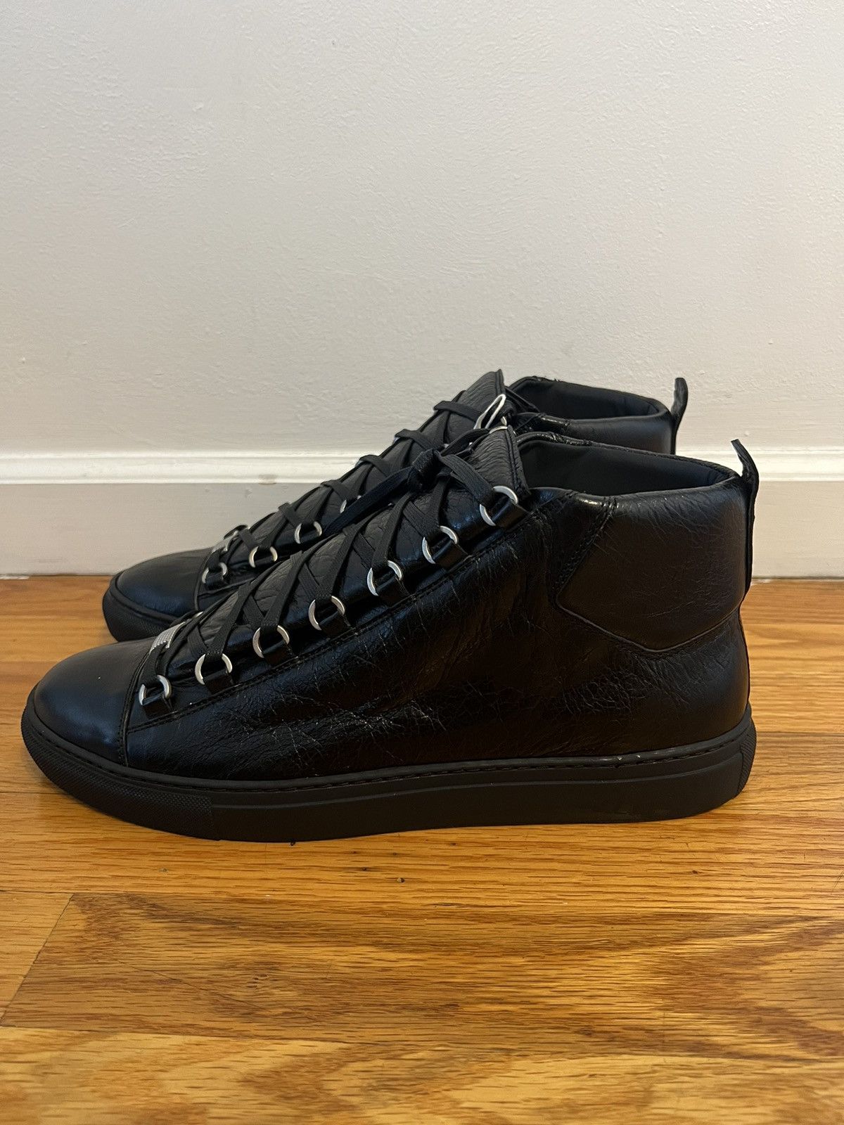 Balenciaga Balenciaga Arena High Top Noir Black Leather | Grailed