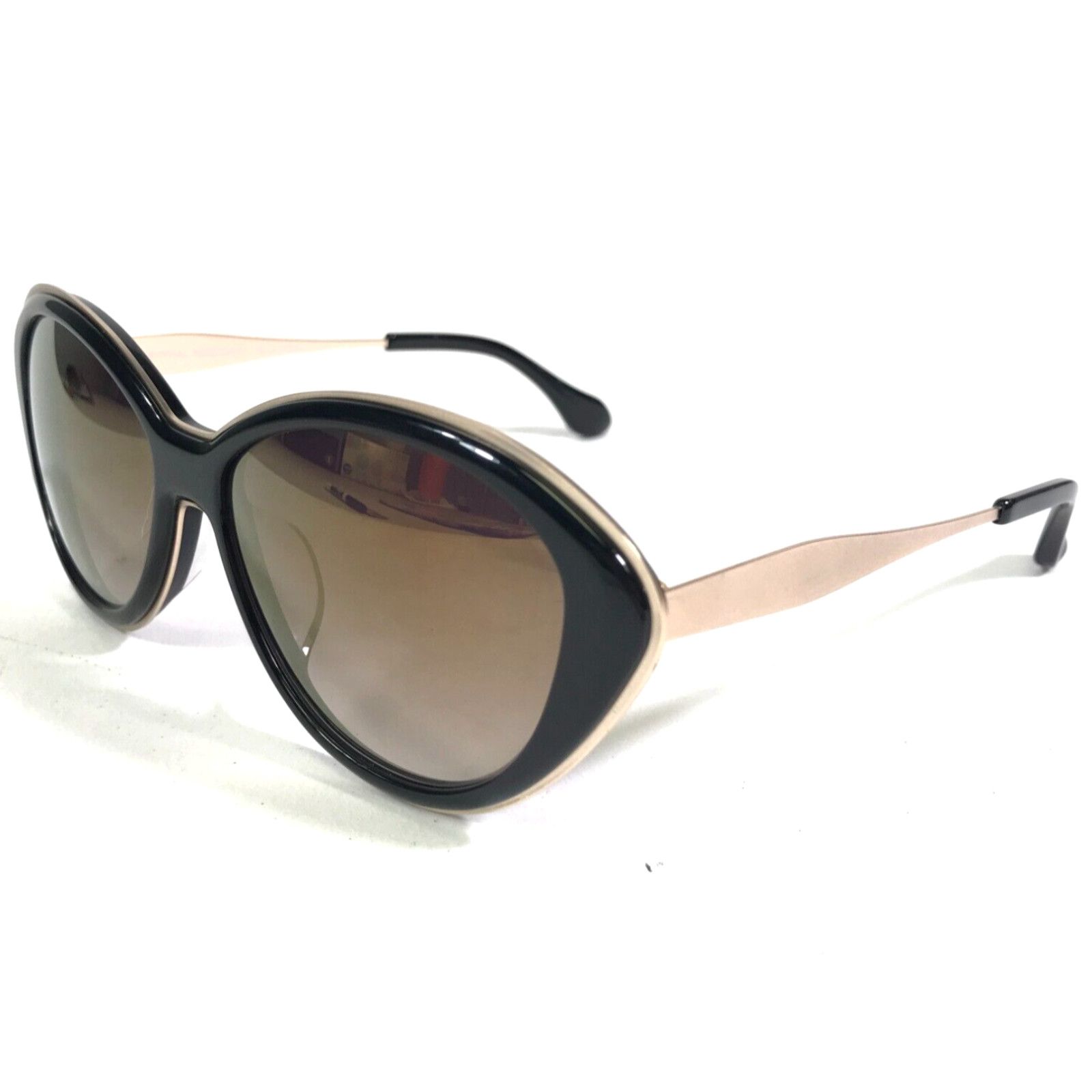 Frame Morgenthal Frederics Heidi Black Matte Gold Frame Brown Lens ...