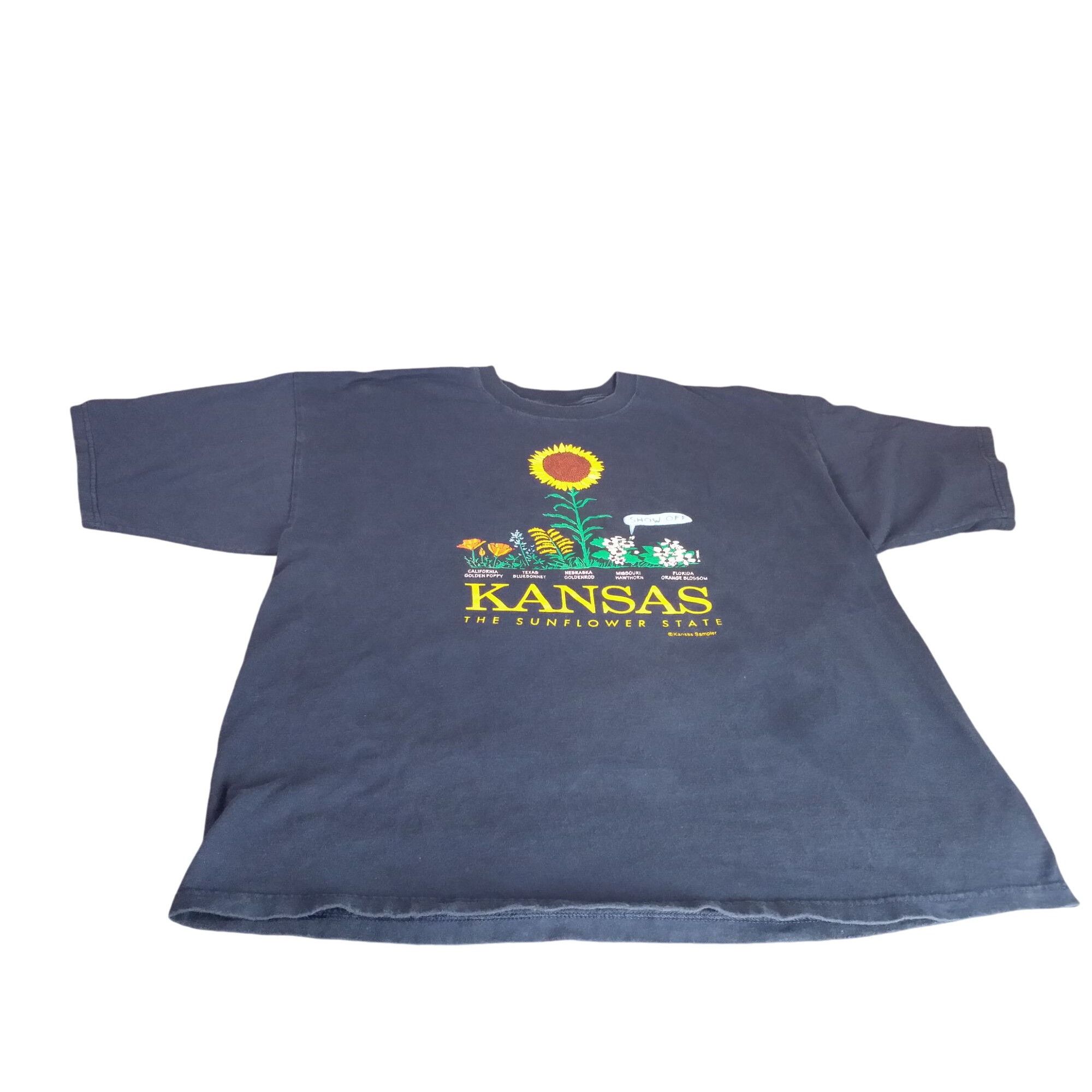 Gildan Kansas The Sunflower State Tshirt Unisex Sz XXL Gildan Ultra ...