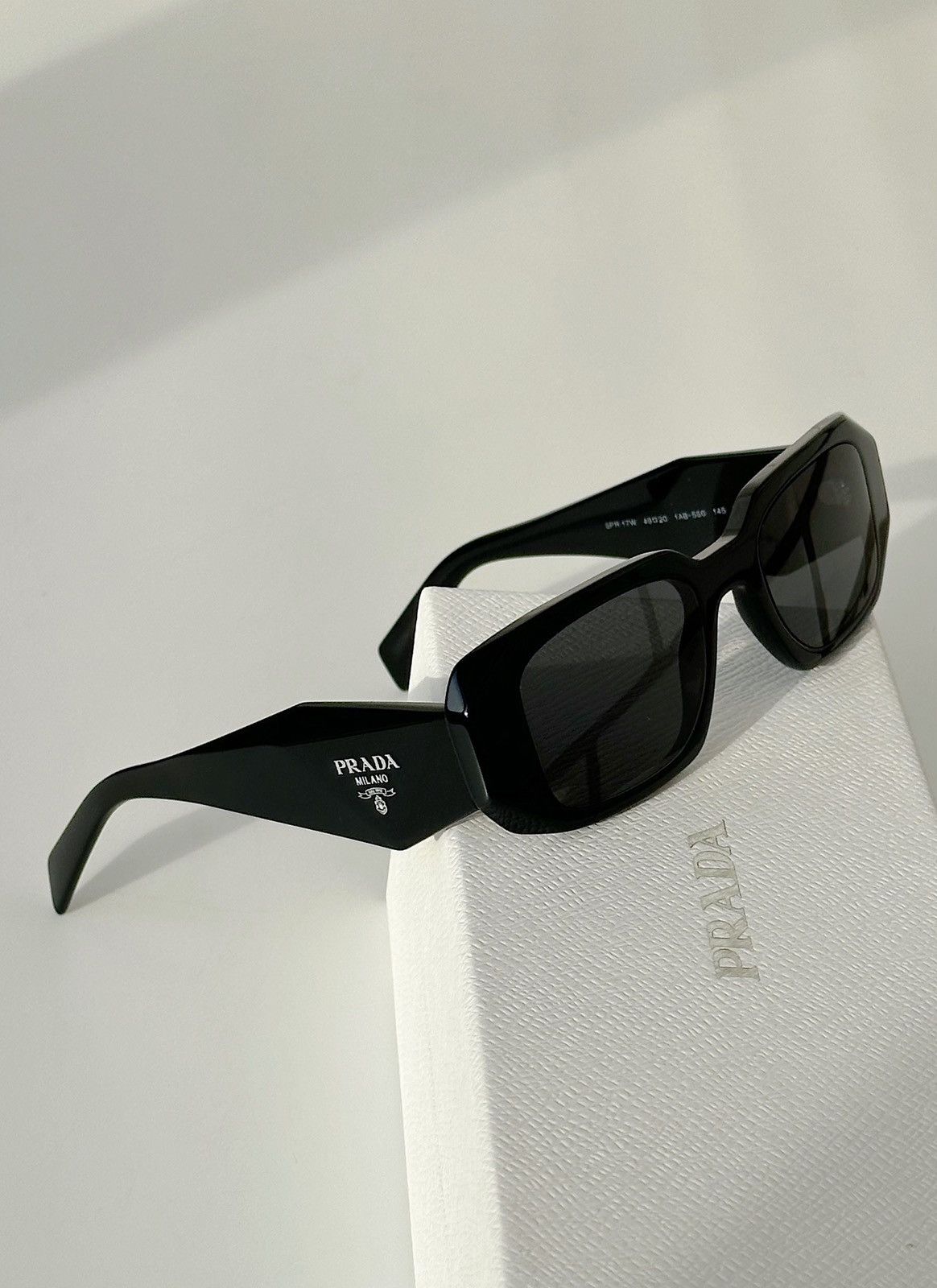 Prada × Raf Simons × Vintage PRADA 2023 Runway Symbole Black Sunglasses ...