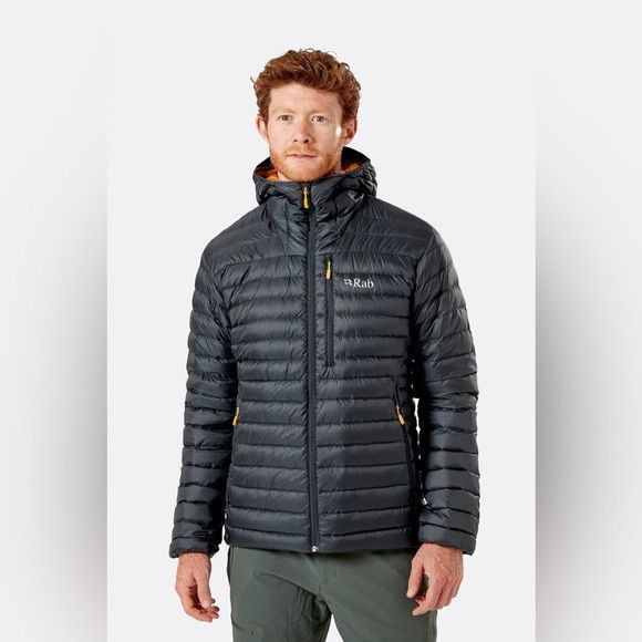 Rab RAB Microlight Alpine Jacket, beluga blue and packable | Grailed