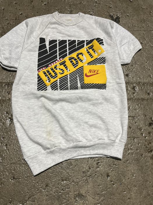 Nike Crazy Vintage 90s Nike Bootleg Logo Spellout Crewneck | Grailed