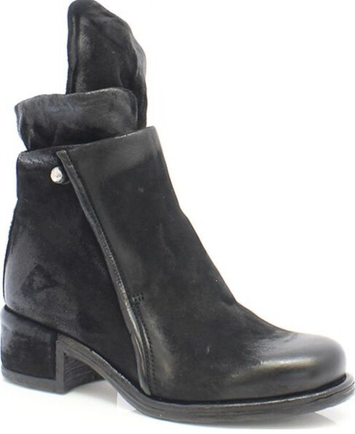 Frye AS 98 LEATHER BOOT WITH SIDE ZIPPER ON BLOCK HEEL LEATHER | Grailed