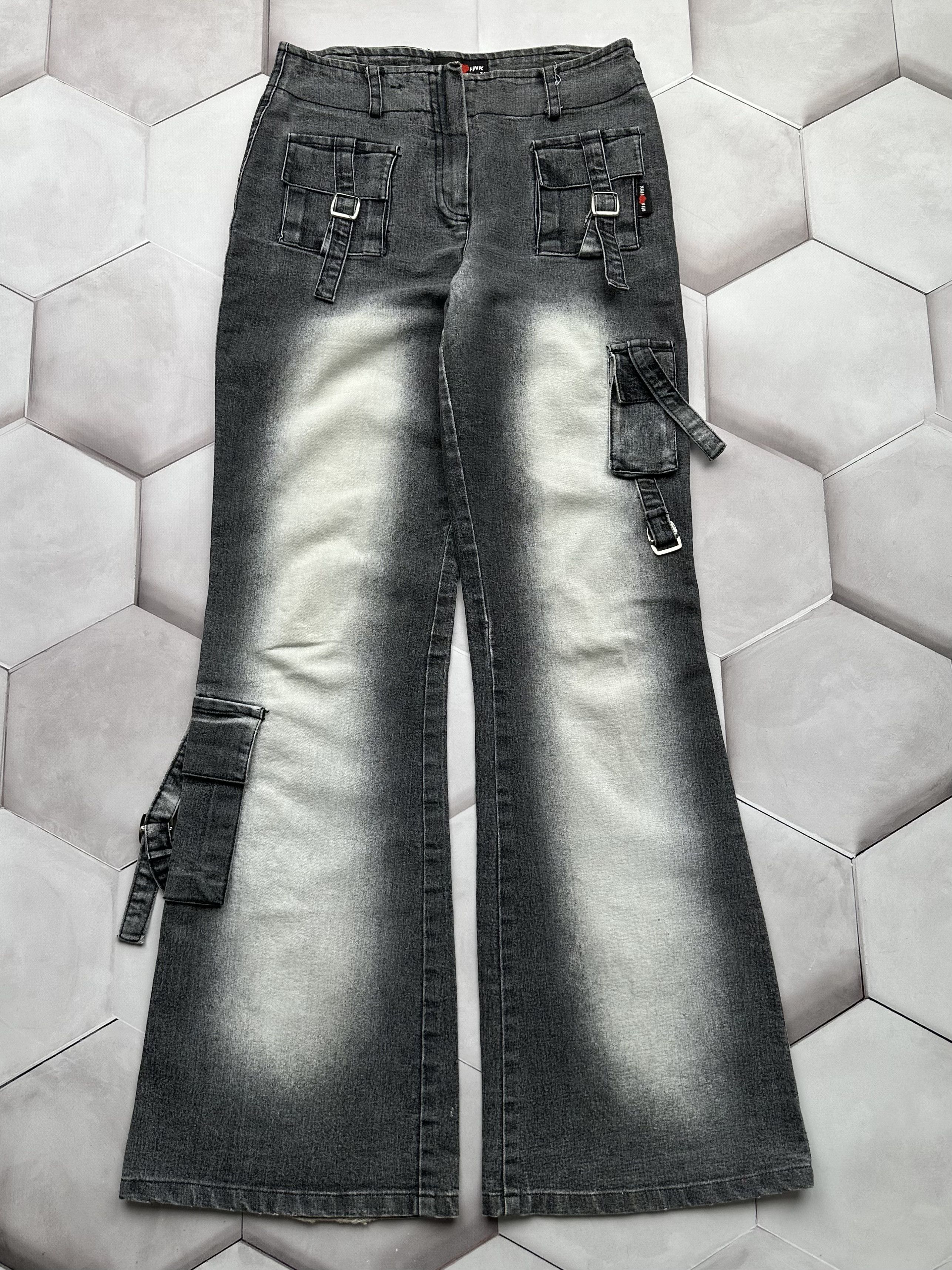 Avant Garde × Hysteric Glamour × Vintage Vintage Amazing Faded Bondage Flare Jeans | Grailed