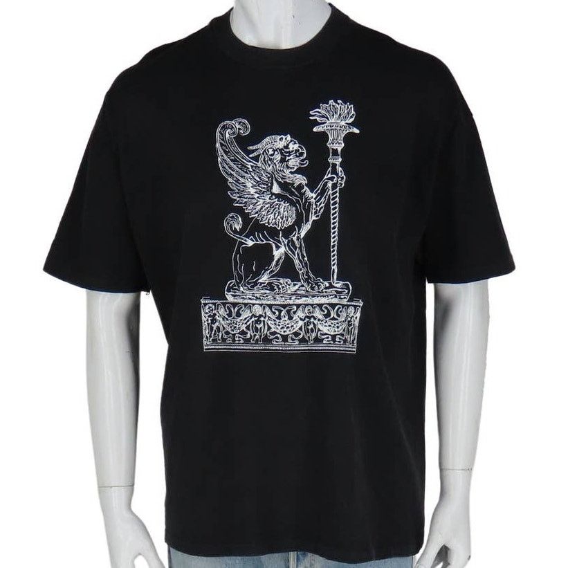 Hanes 90s Vintage Griffin Greek Monster Lion Animal T ShirtQua | Grailed
