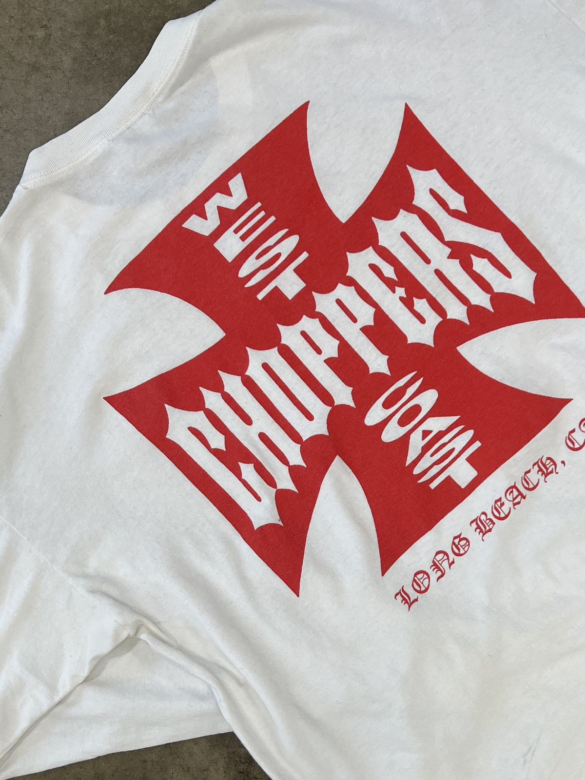 West Coast Choppers Vintage West Coast Choppers For Life Flame Sleeve ...