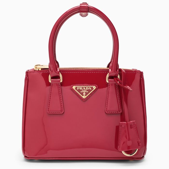 Prada Prada Mini Galleria Bag In Cherry Patent Leather | Grailed