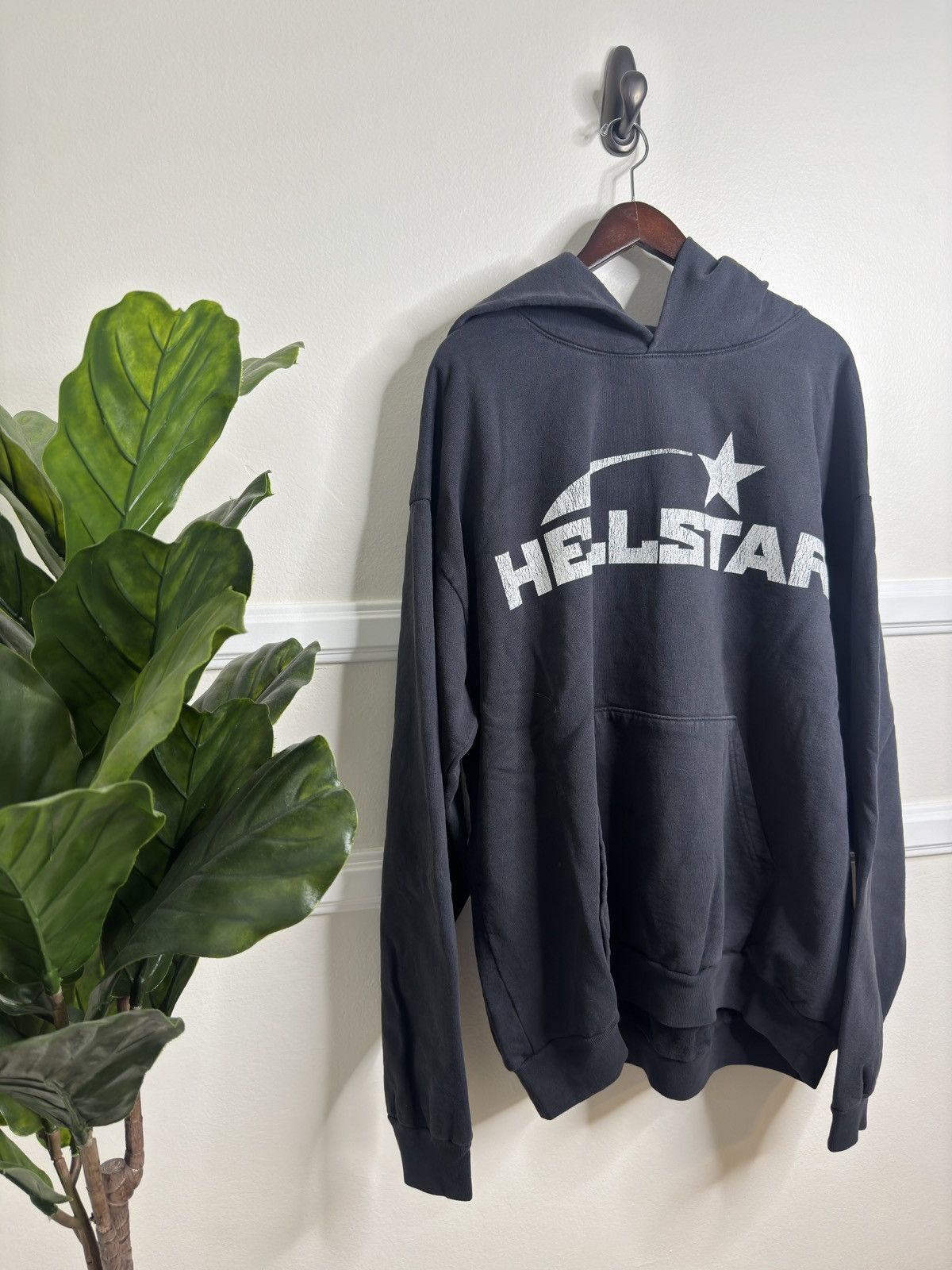 HELLSTAR Hellstar Studios Basic Logo Hoodie Vintage Black | Grailed