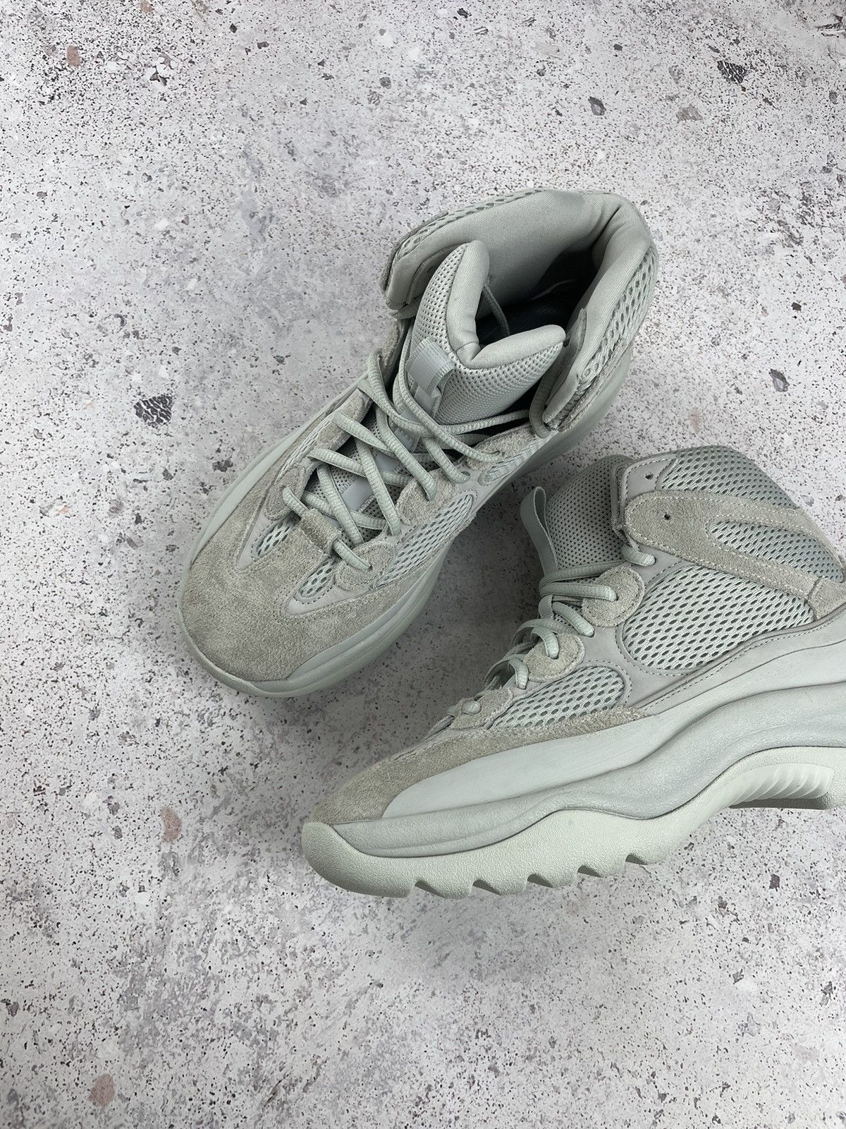 Adidas × Kanye West Adidas Kanye West Yeezy Desert Boot Salt Size 9 ...