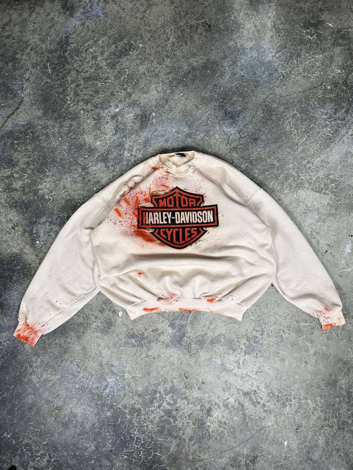 Harley Davidson × Streetwear × Vintage Vintage ROAD RASH HARLEY CREW ...
