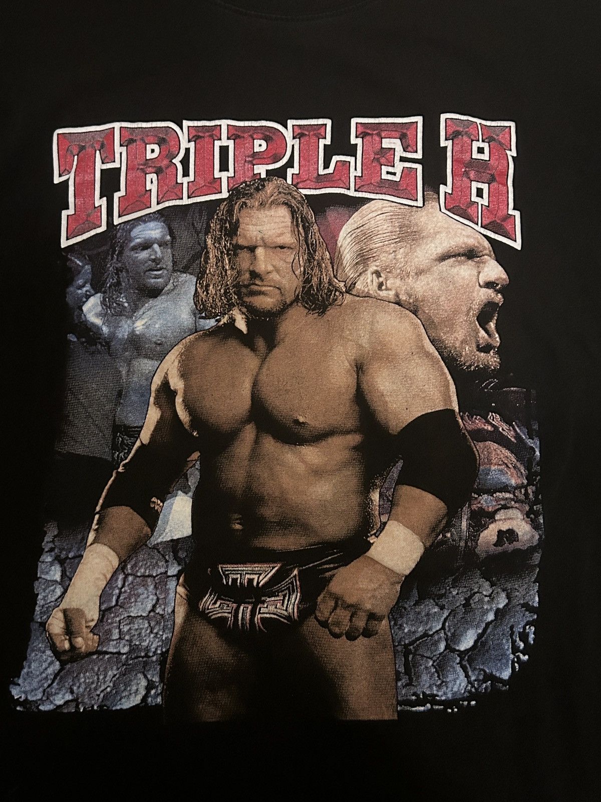 Vintage Vintage WWF Triple H Bootleg Tshirt | Grailed