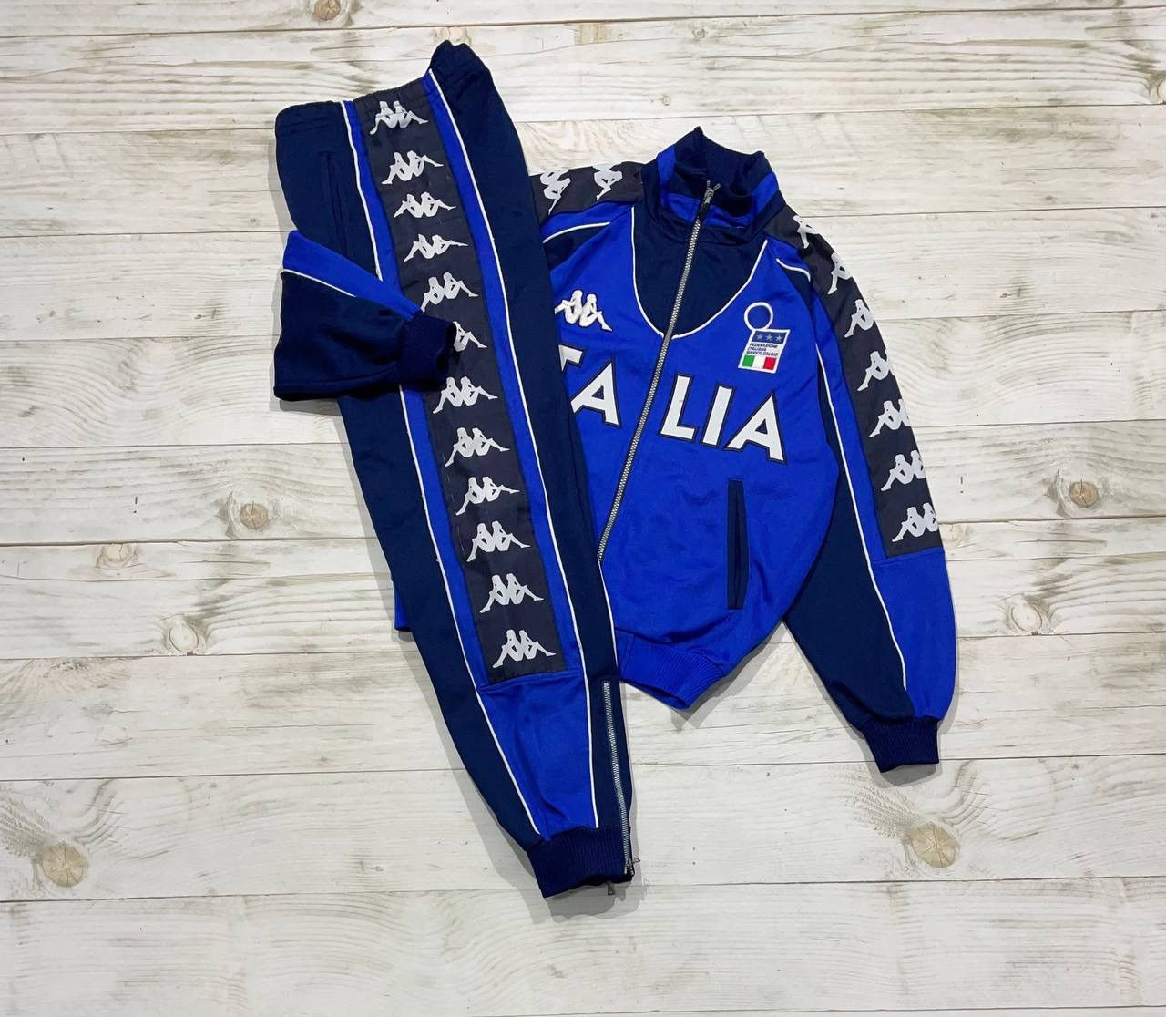 Kappa × Vintage Kappa Italy 2000 2001 Tracksuit Jacket And Pants Soccer ...