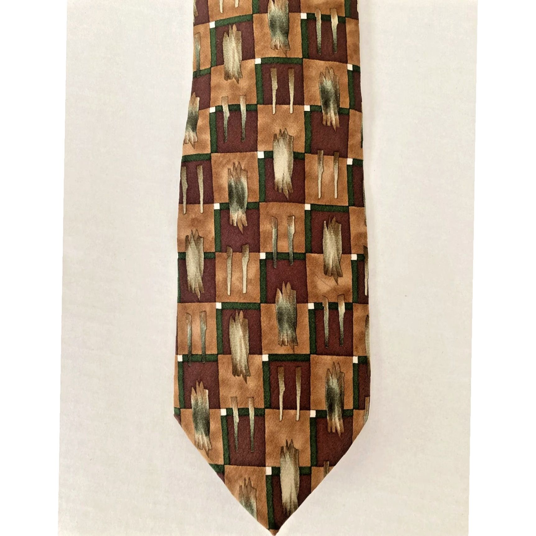 Vintage Silk Imported Necktie Tie Featuring Elegant Molecular ...
