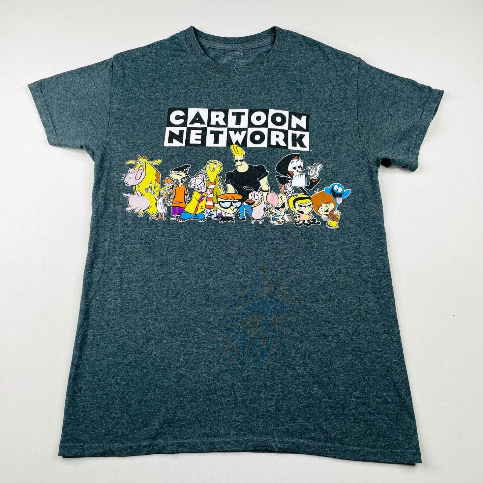 Logo 7 Cartoon Network T-Shirt Mens Small Gray Tee 100% Cotton Box Logo ...