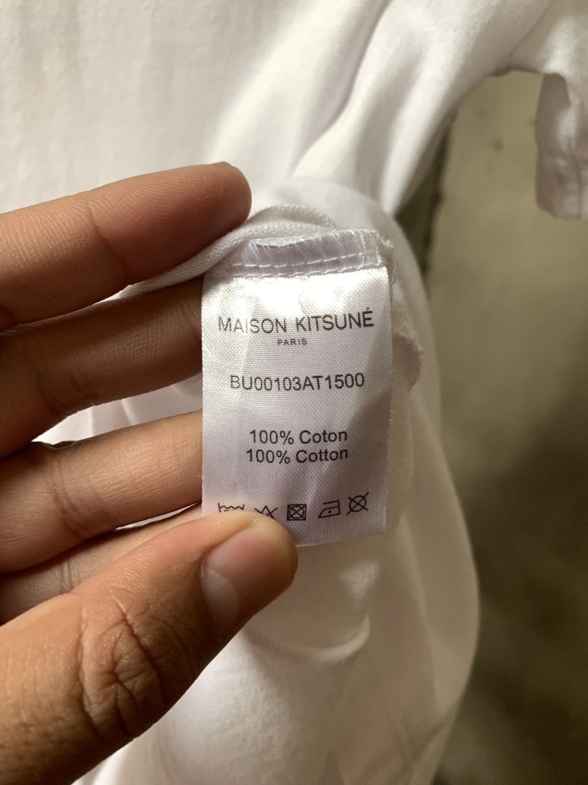 Maison Kitsune (SOLD) Maison Kitsune France 2 Fox Logo Tee | Grailed