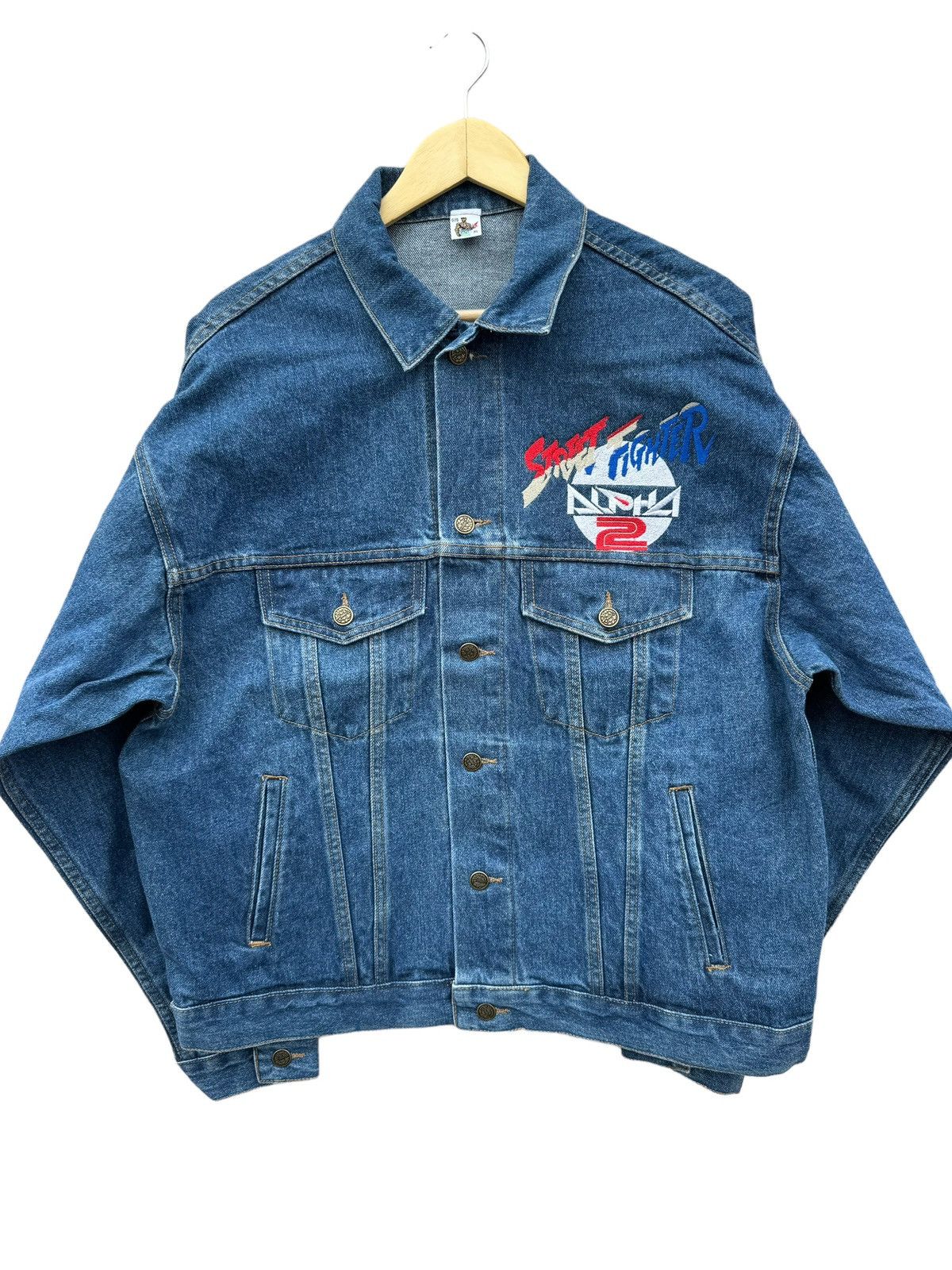 Other Street fighter alpha 2 akuma jacket Ryu rare denim | Grailed