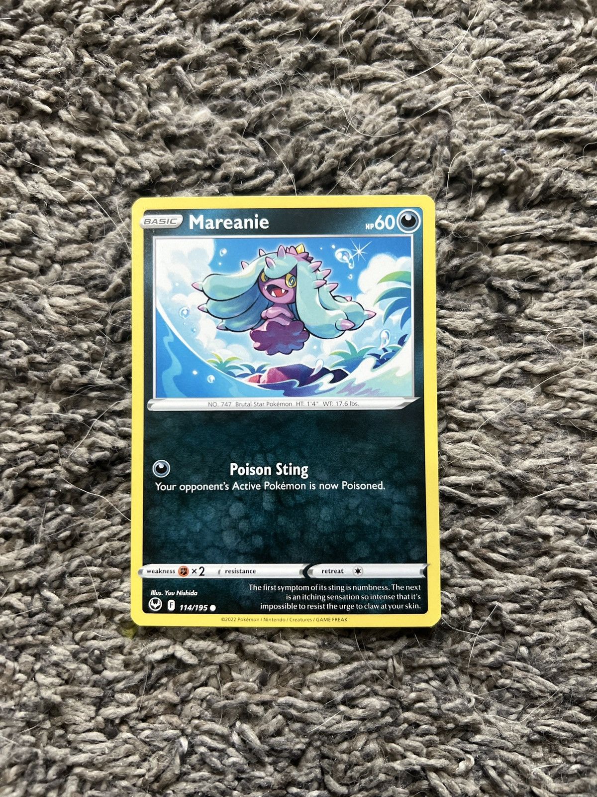 Pokemon 2022 Pokémon Mareanie Basic Card | Grailed