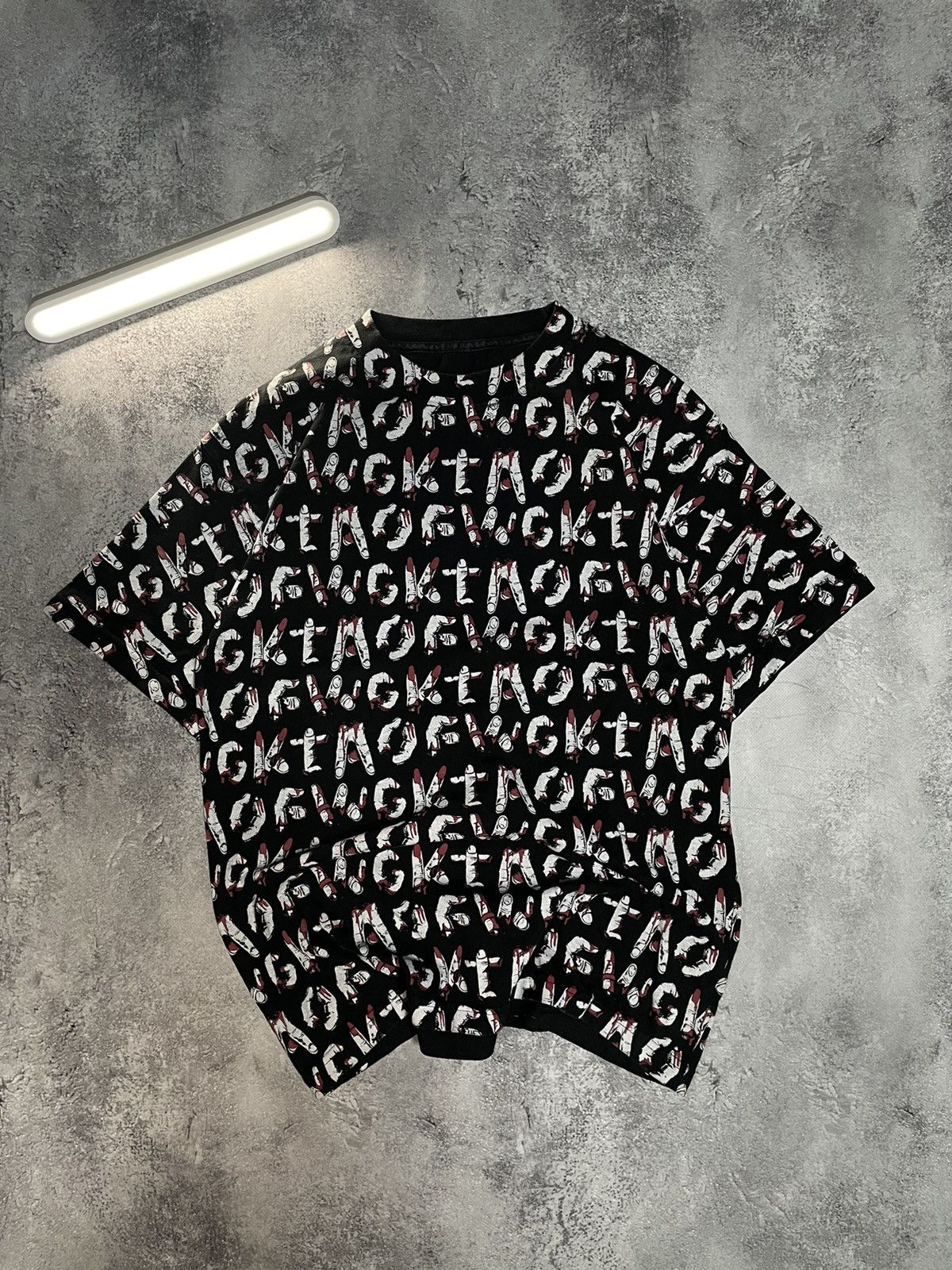 Odd Future Deadstock Ofwgkta Finger Tee all print rare Earl Odd Future ...