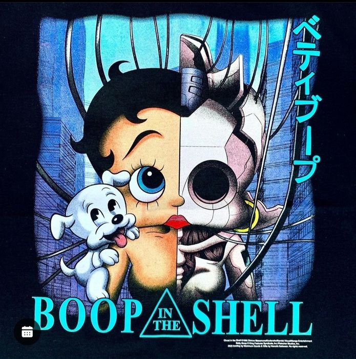Vintage Ghost in the shell x Betty boop anime cartoon T shirt | Grailed