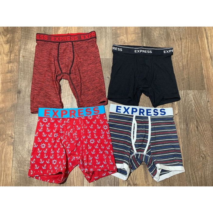 Express NEW EXPRESS $80 LOT 4 EXPRESS MENS Boxer Brief Sport UNDERWE ...