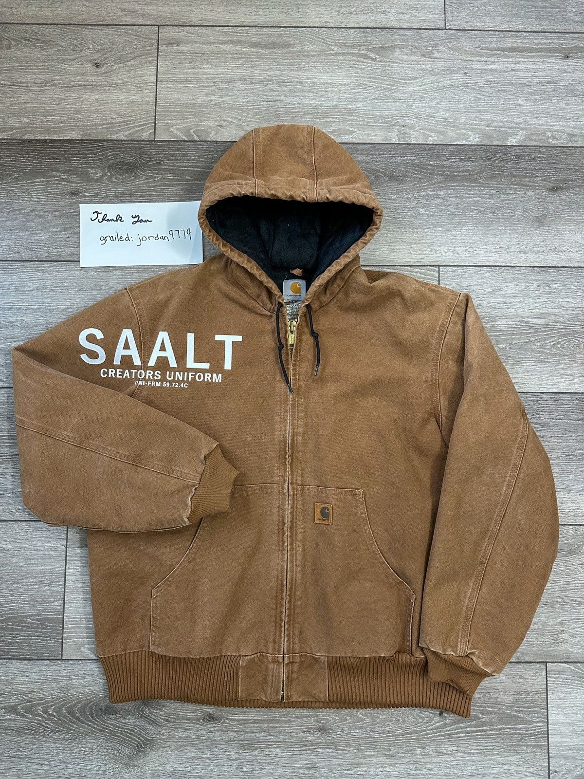 Saalt Studio Saalt Studio Carhartt Hooded Jacket Sample | Grailed