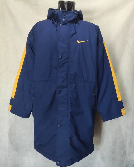 Nike NIKE LONG JACKET BIG SWOOSH | Grailed