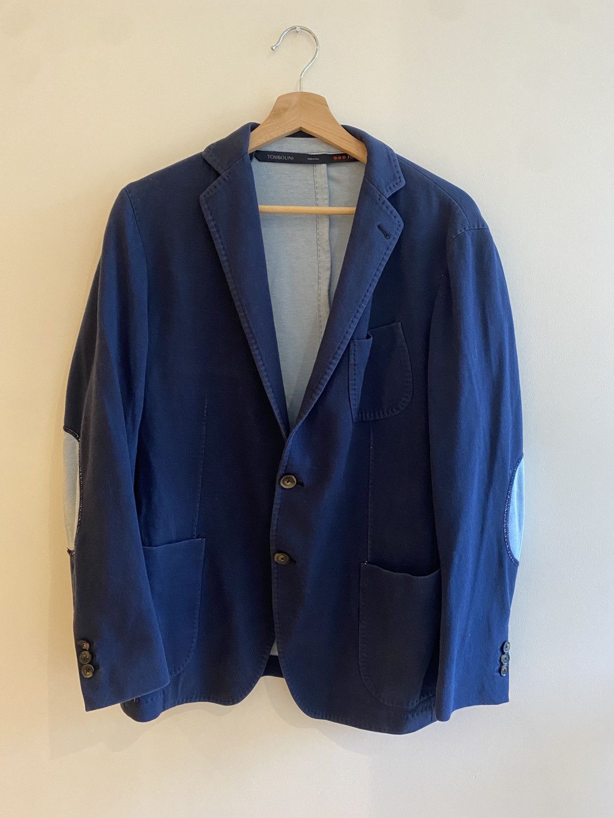 Tombolini Tombolini Navy Knit Blazer | Grailed