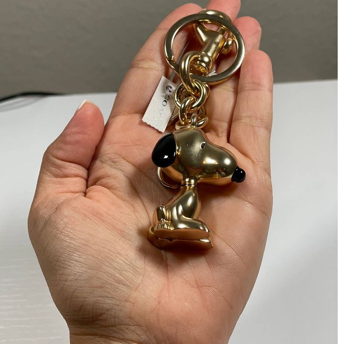 Coach Coach Peanuts Snoopy Bag Charm Keychain Gold Tone | Grailed