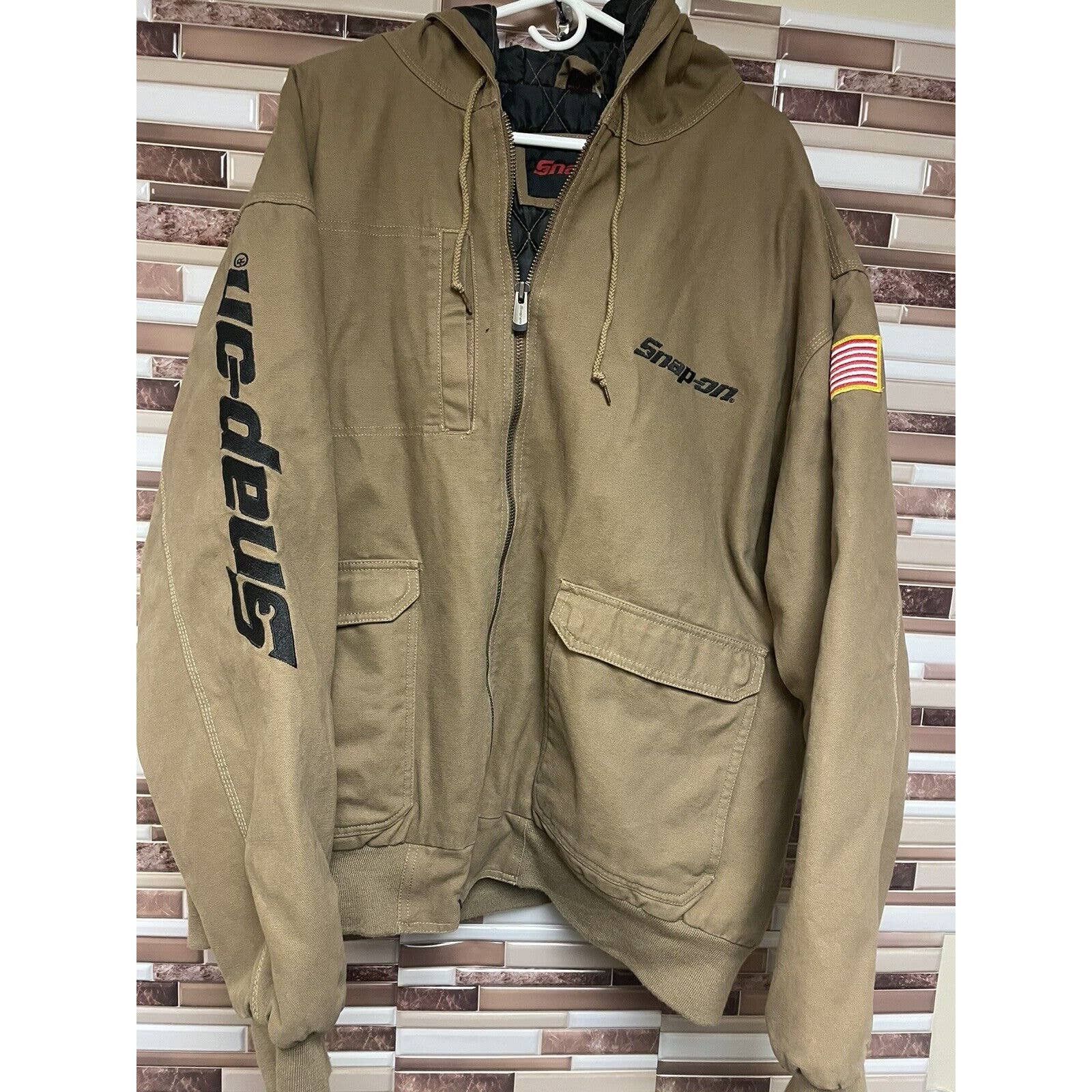 Other Snap on tools Jacket Heavy Duty Canvas Logo American Flag | Grailed