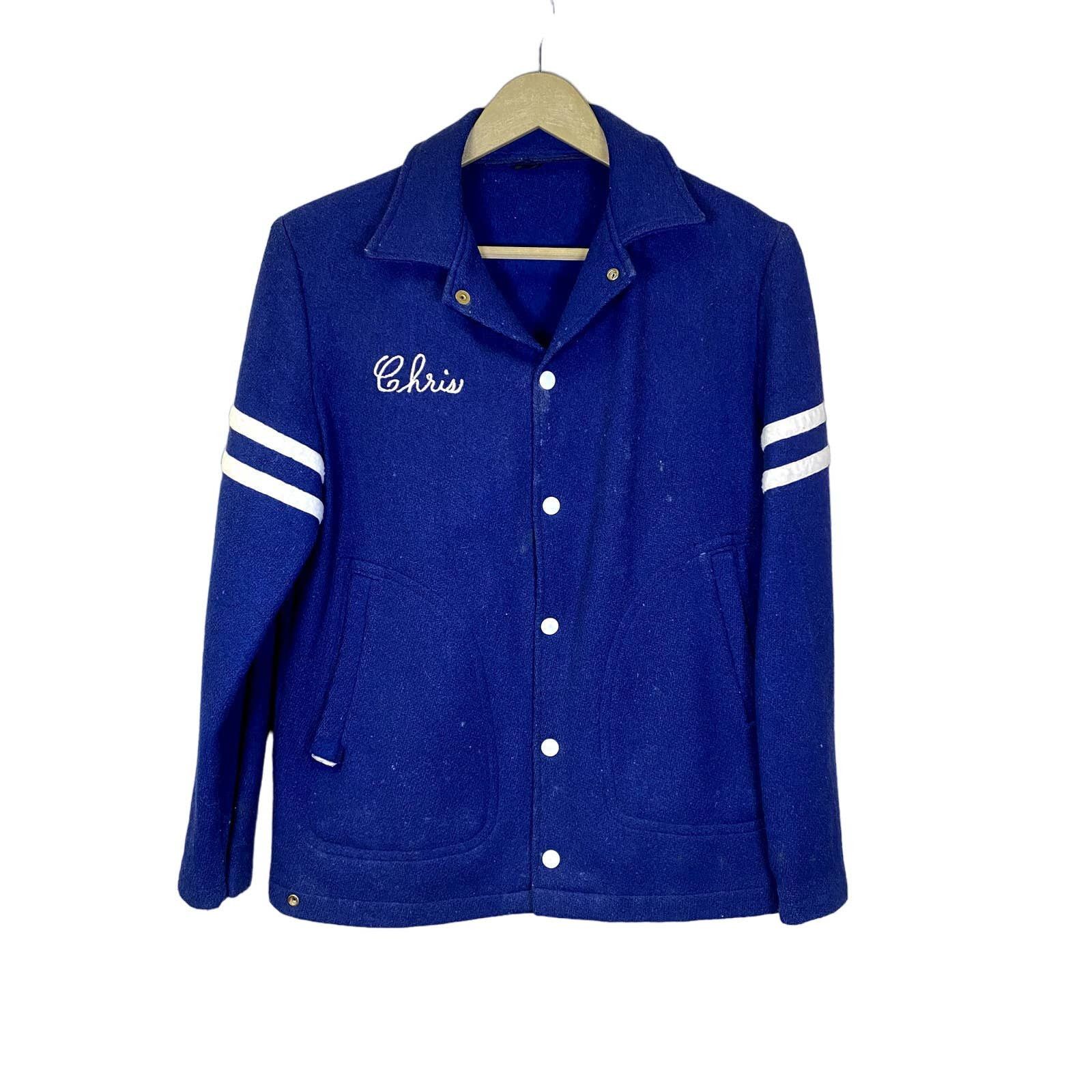 Vintage 1960s vintage montgomery ward wool letterman jacket | Grailed
