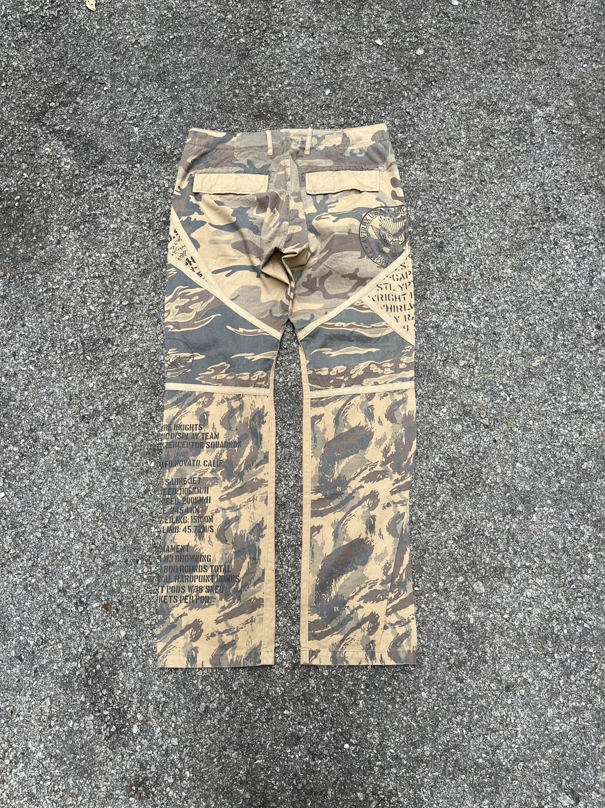 Avirex Avirex Split Camo Bush Pants Cargo Multipocket Khaki Brown | Grailed