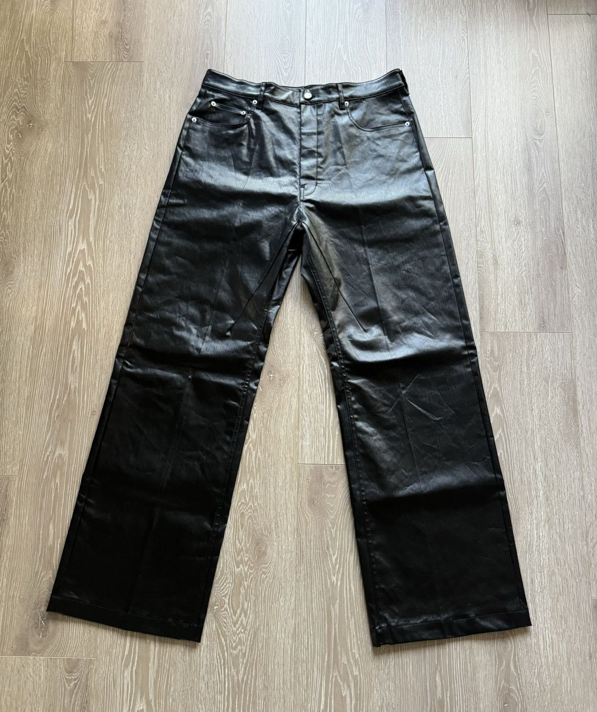 Rick Owens Rick Owens Lido SS24 Geth Cut Coated Denim | Grailed