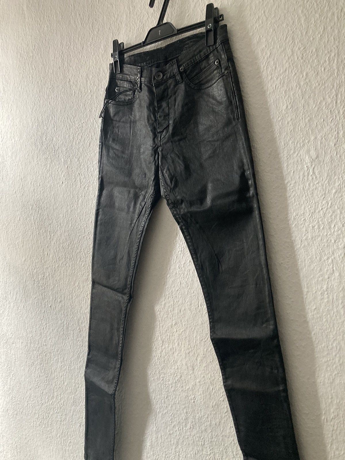 Rick Owens Waxed Sample Detroit Cut Denim Jeans SS16 Cyclops Rick Owens ...