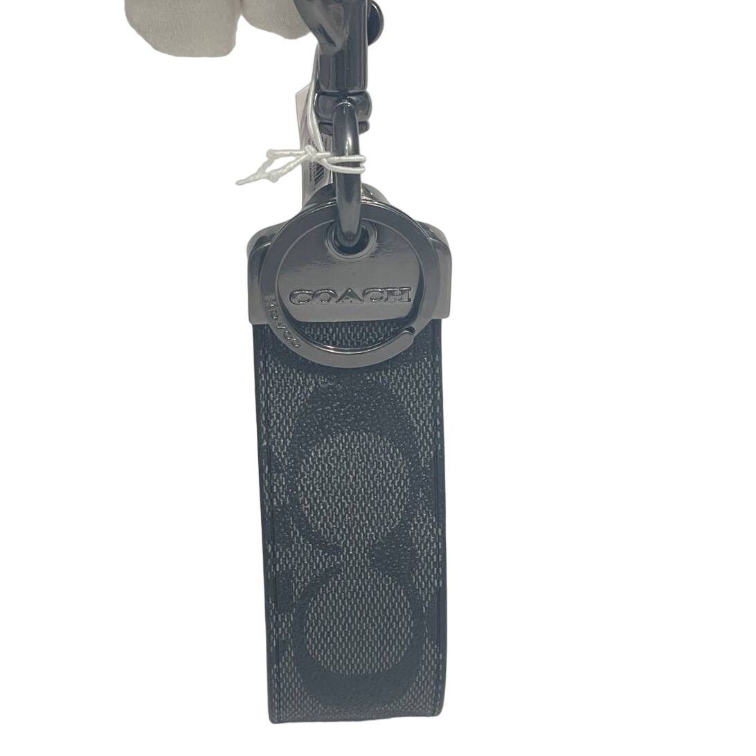 Coach Coach Loop Key Fob In Signature Canvas Black signature New | Grailed