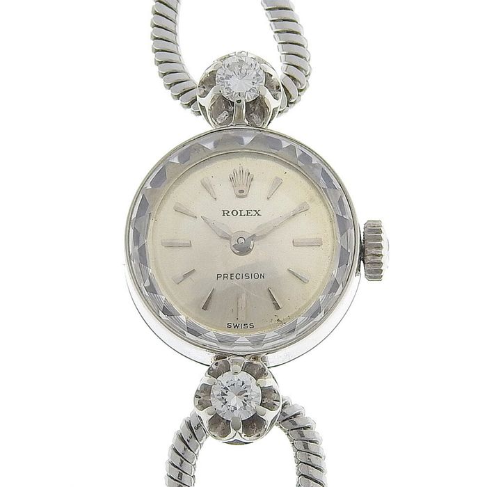 Rolex Rolex Chameleon Watch Antique K18 White Gold x Diamond Stainless ...