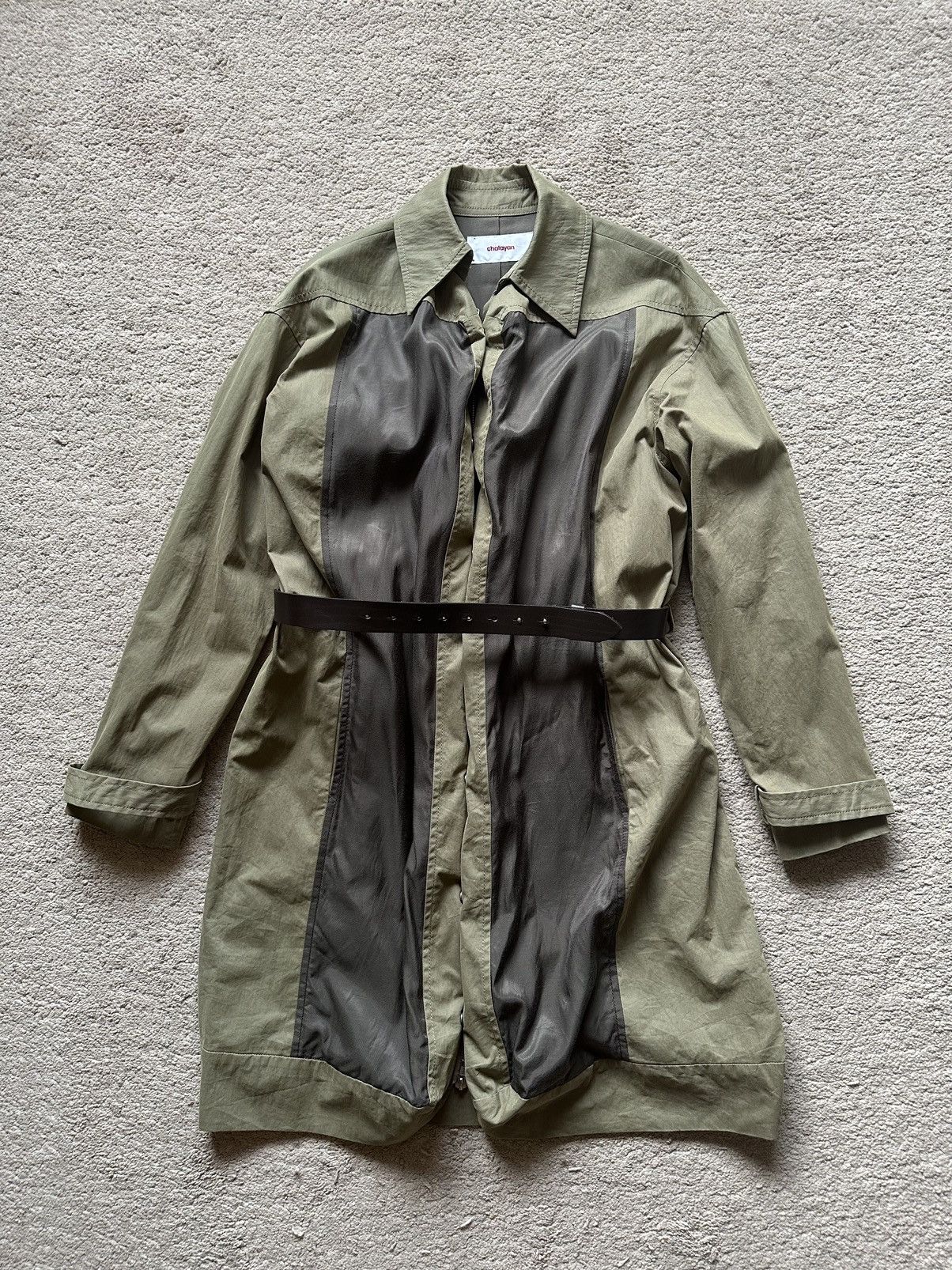 Hussein Chalayan FW2014 Chalayan Belted Trench Coat | Grailed