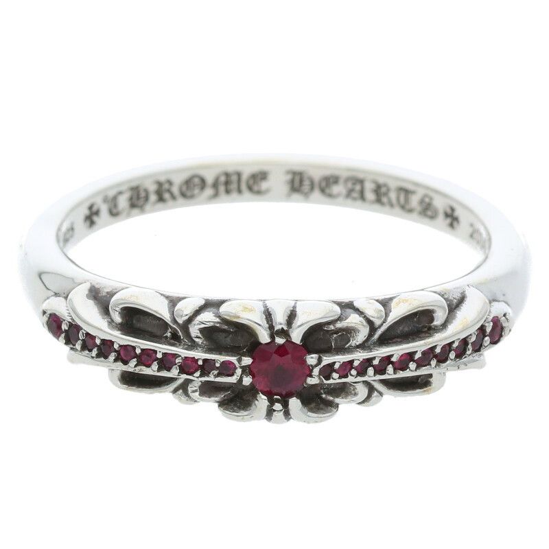 Chrome Hearts Chrome Hearts Baby Floral Pave Ruby Ring - Size 12.25 | Grailed