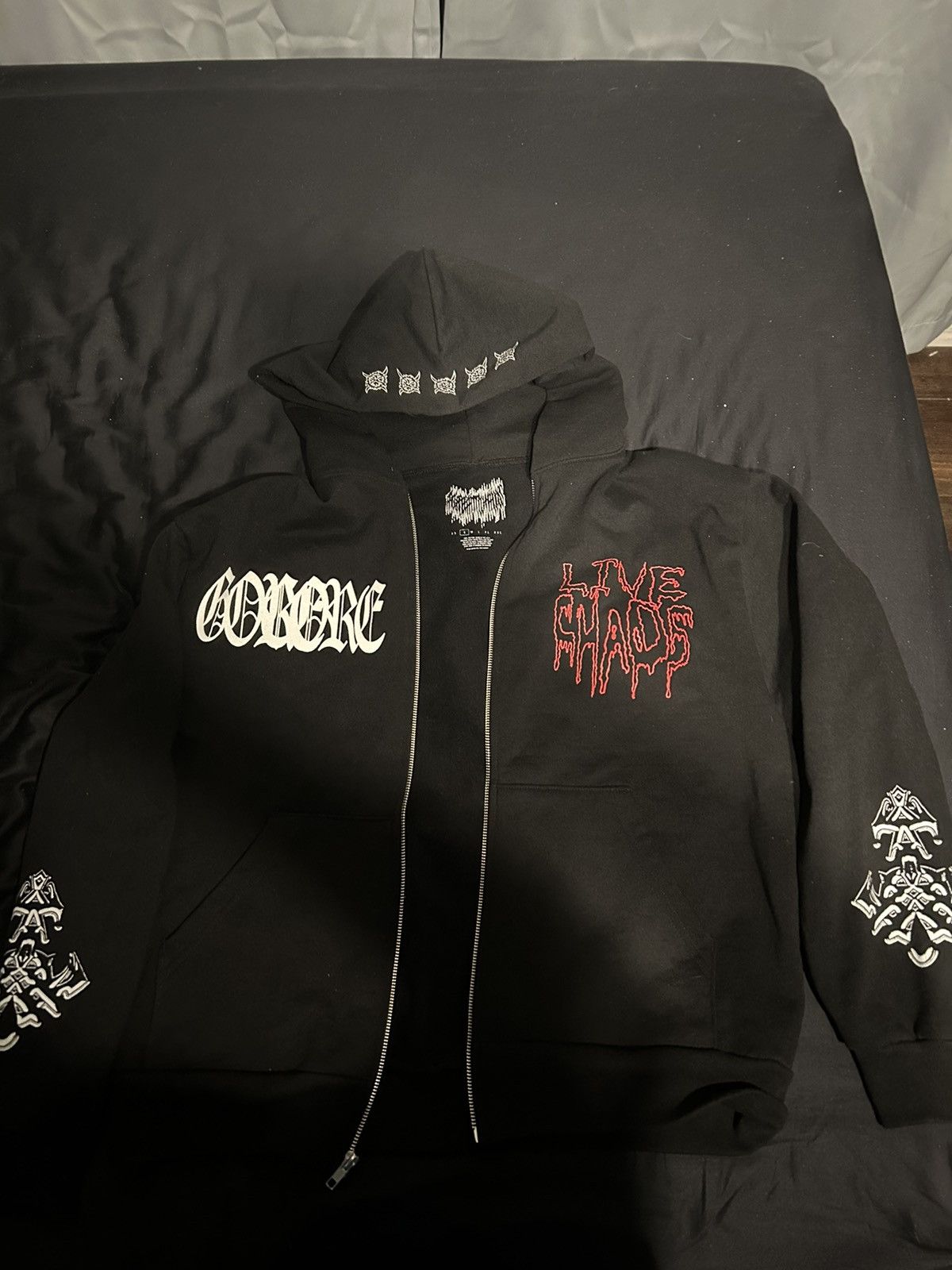 Designer × Ken Carson × Streetwear Ken Carson “Gorecore” Chaos Tour Zip ...