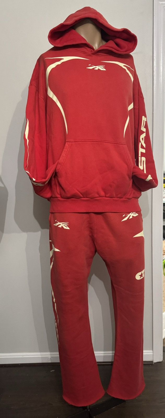HELLSTAR Hellstar Sports Double Hit Logo Red Set | Grailed