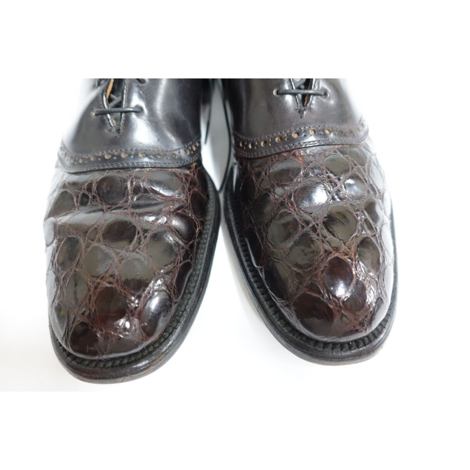 Vintage V-Cleat Shell Cordovan/ Genuine Crocodile Brown 11.5 A/AAA ...