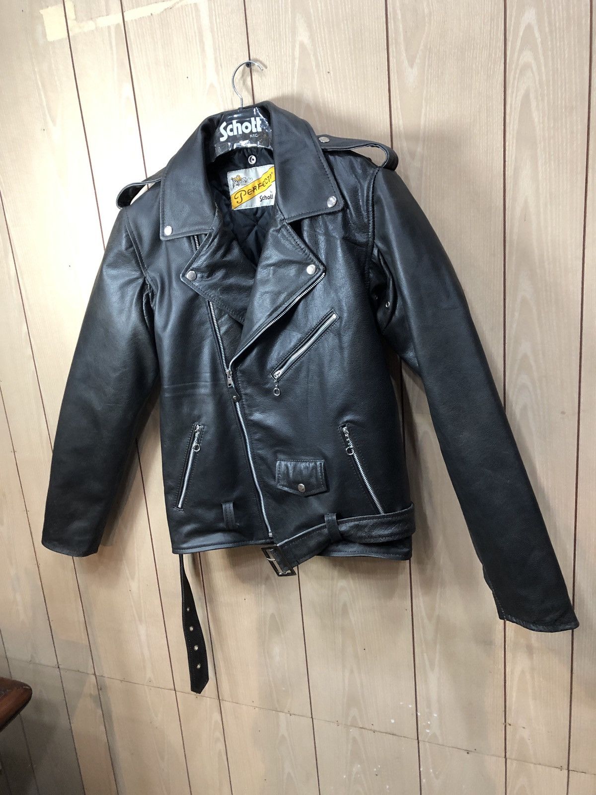 Leather Jacket × Made In Usa × Schott Schott PERFECTO 618 Double Riders ...