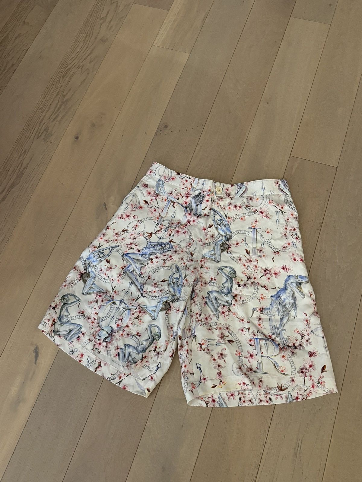 Club Sorayama × Dior Dior sorayama sakura T-rex shorts | Grailed