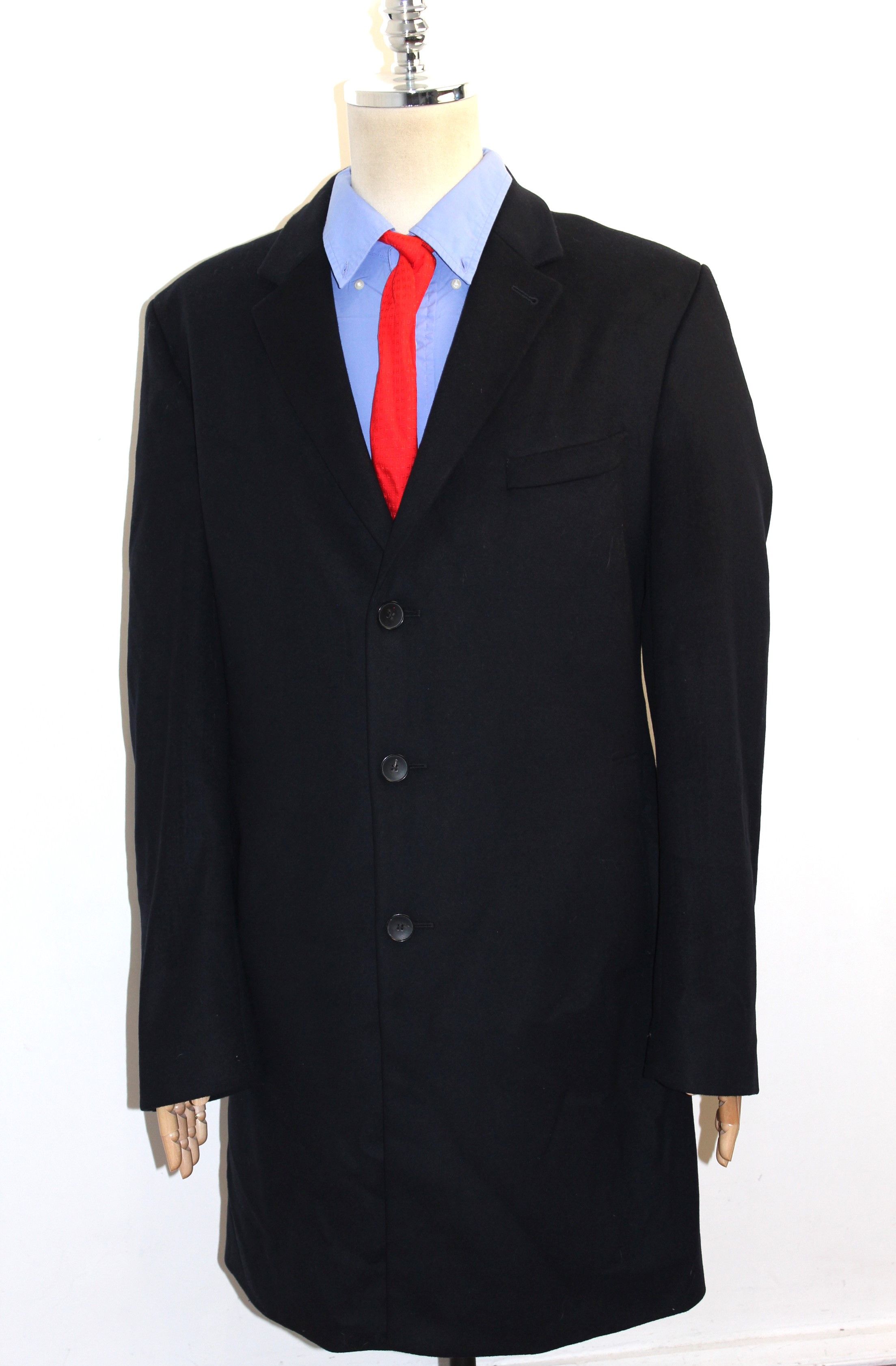 Hugo Boss Men's HUGO BOSS Wool Cashmere Long Coat Size 56 | Grailed